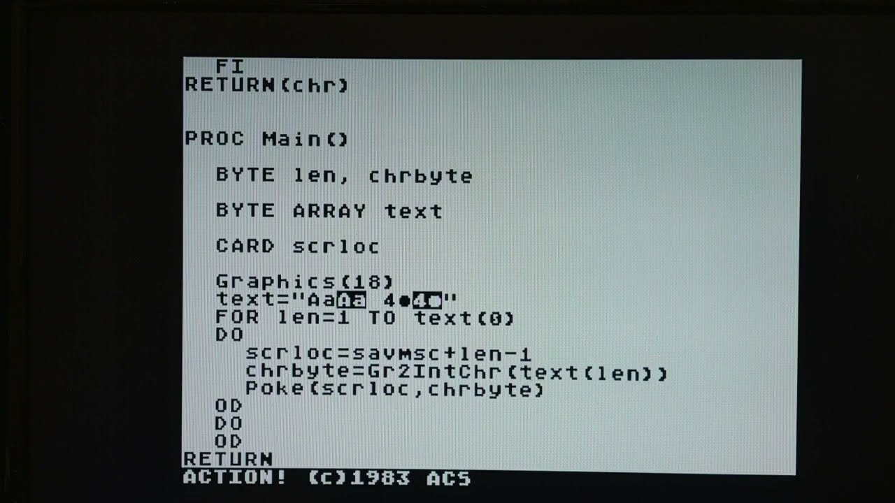 Action! Programming for the Atari 8-bit Computer - Part 18 - Introduction to Pointers