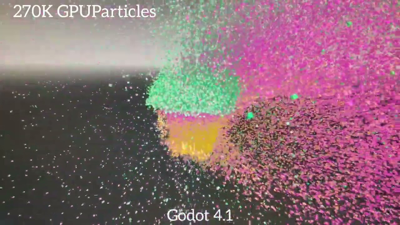 Godot Engine 4.1 - GPU particles tests
