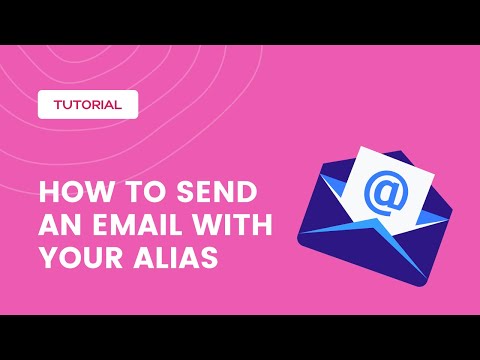 How to send an email using your alias