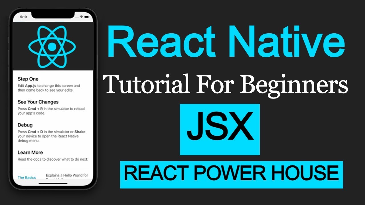 React Native tutorial #6 JSX | Javascript Extension