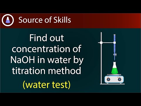 find out concentration of naoh in water by titration method | % NaOH in given water sample