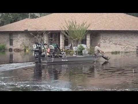 Food, medication delivered by boat to Florida flood victims