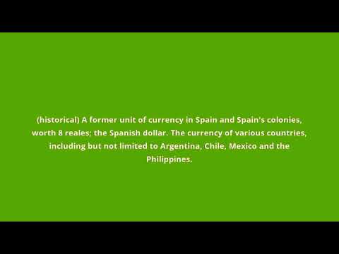 what is the meaning of peso