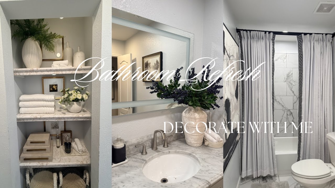 Small Space Big Impact|Bathroom Spring Refresh|Home Decorating Ideas