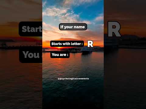 If your name starts with letter R you are...! #shorts #psychologyfacts #subscribe