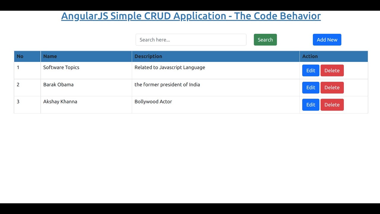 AngularJS CRUD Application with PHP |  AngularJS CRUD Part-2 | AngularJS Yii2 Tutorial -2