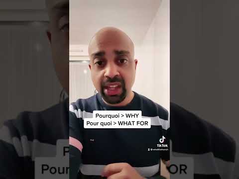 POURQUOI VS POUR QUOI