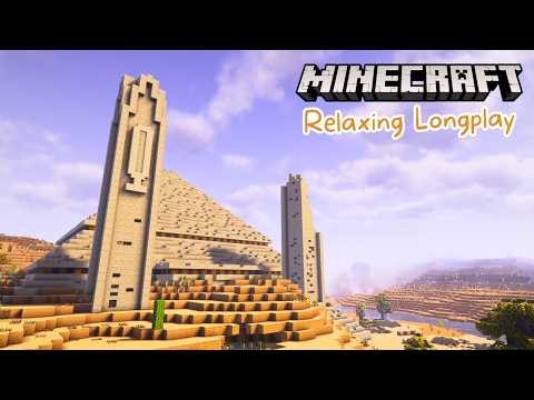 Relaxing Minecraft Longplay | Huge Pyramid Puzzle Adventure (no commentary & calm music)