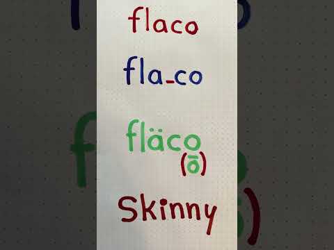 How to pronounce”skinny” in Spanish