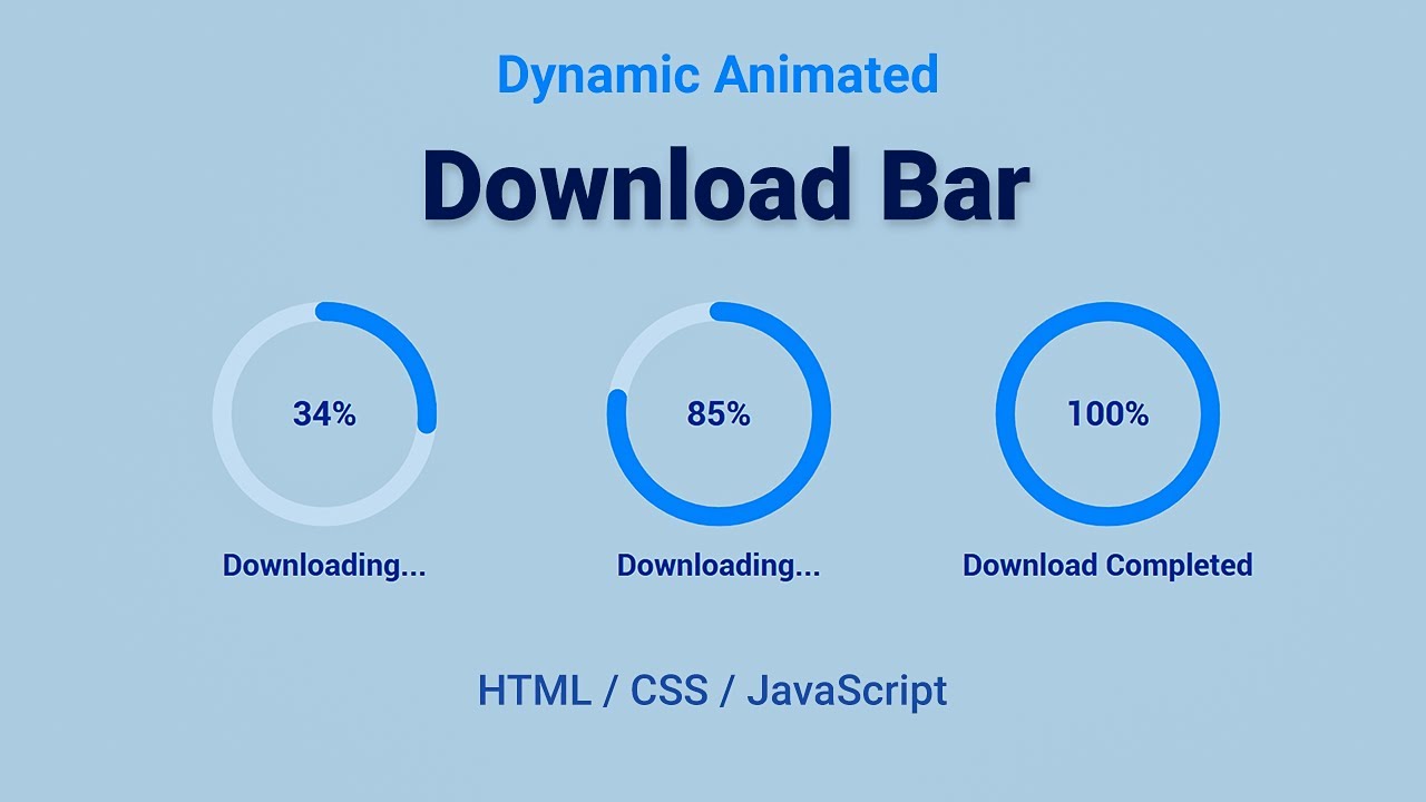 🚀 Build a Animated Progress Bar with HTML, CSS & JS | Downloadable Source Code 🔥 | mzcode01 #coding