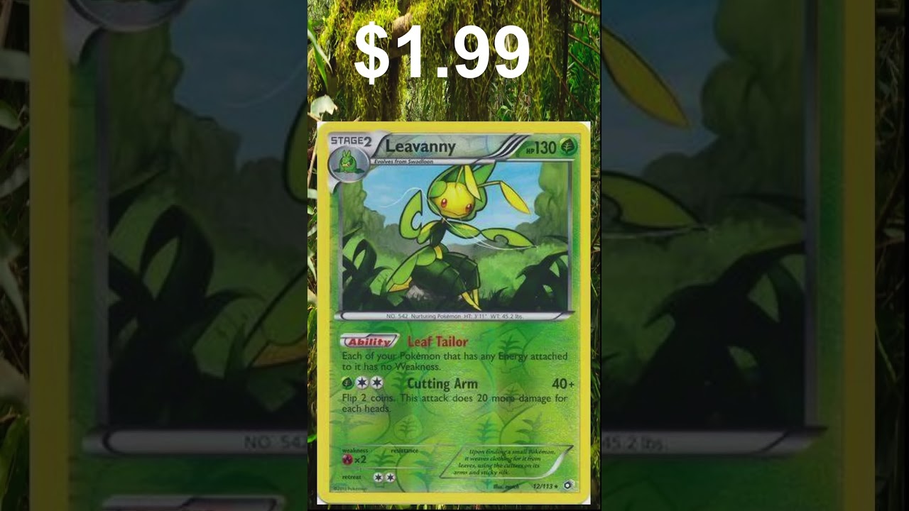 Top 5 Most Expensive Leavanny Cards! #five #five #ten #cool #fyp #pokemon #love #shorts #top10 #tcg