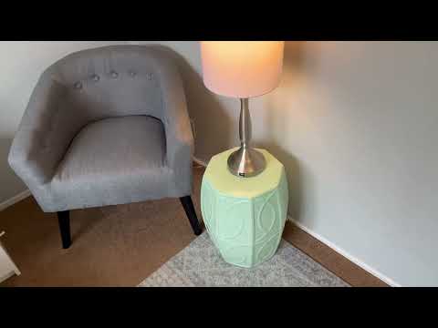 SAFAVIEH Home Collection Kameko Blauer dekorativer Gartenhocker aus Keramik Bewertung