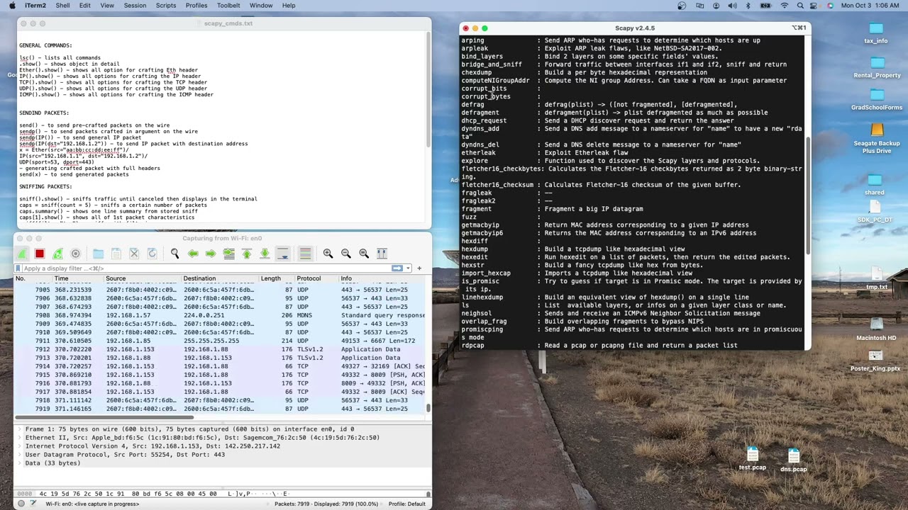 Scapy CLI - Must Know Commands