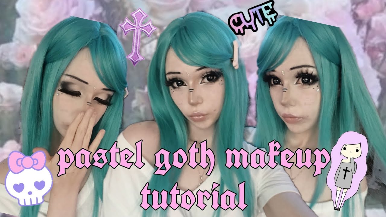 pastel goth makeup tutorial 