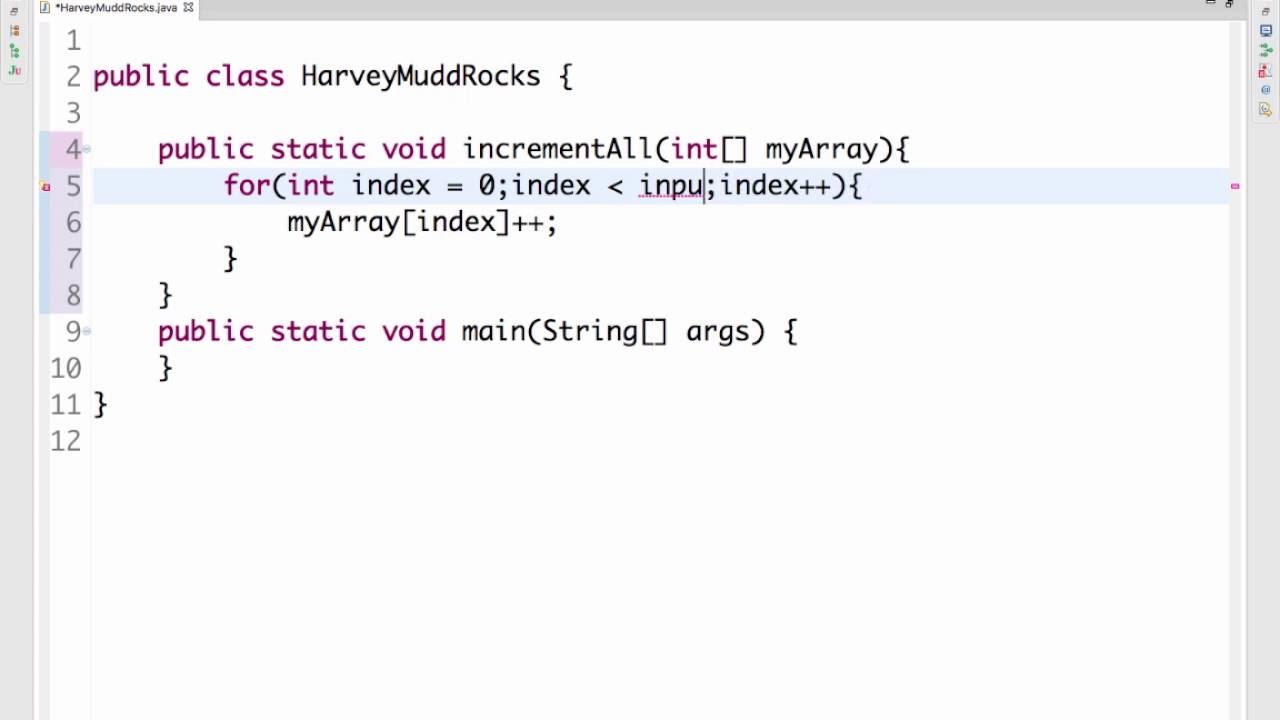 Back-pocket code: For Each Array Element (Java)