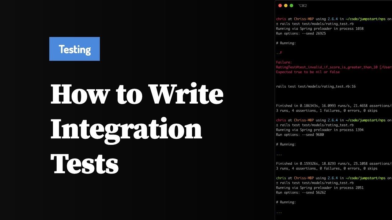 How to Write Integration Tests in Ruby on Rails