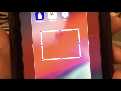How to use the square graphic in a screen shot on your iPhone