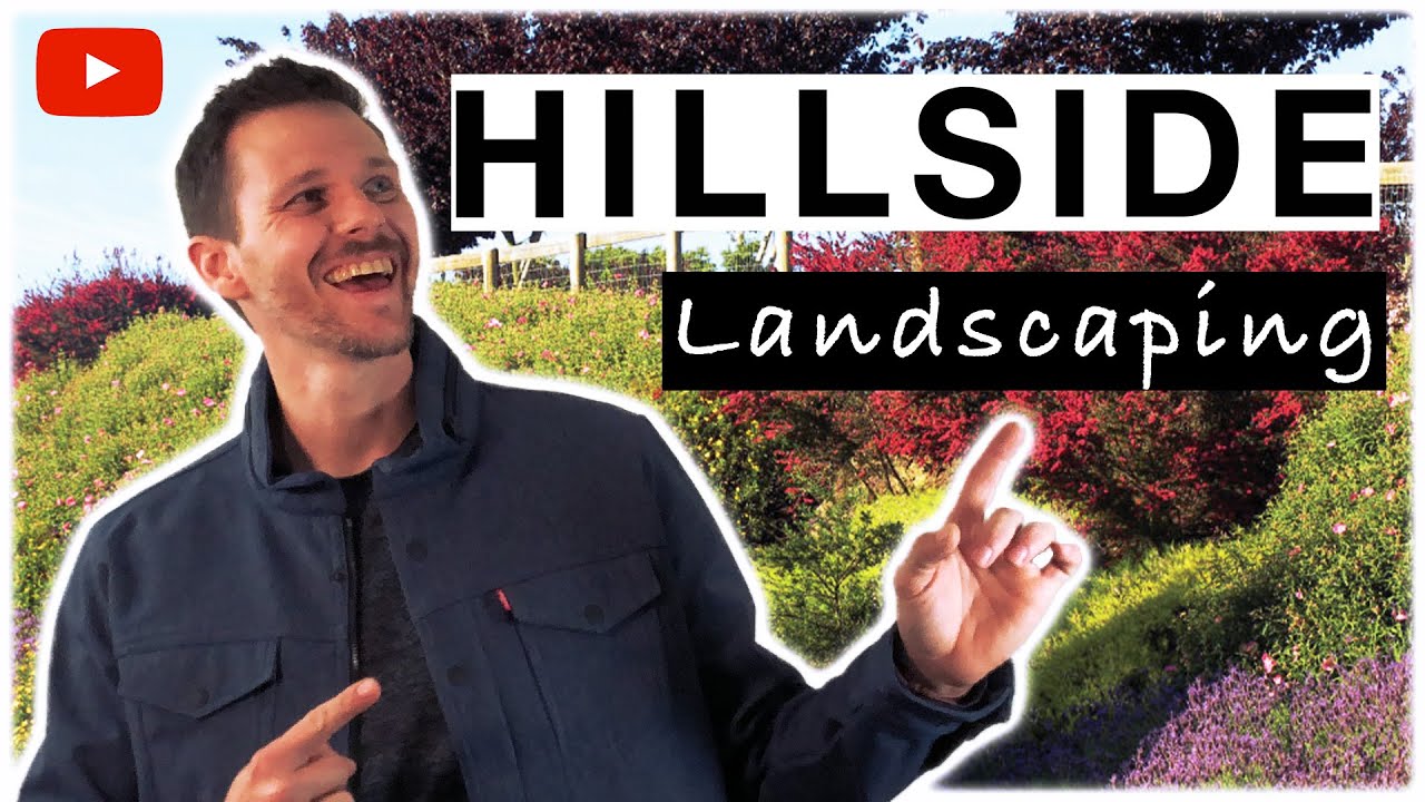 HOW TO Landscape Design HILLSIDE with NO RETAINING WALLS!!!