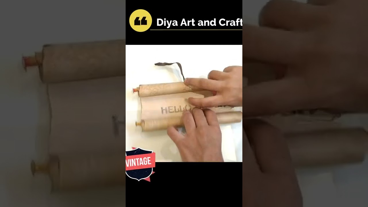 DIY VINTAGE SCROLL | VINTAGE PAPER | LOVE LETTER | ROOM DECOR | JOURNAL PAPER | VALENTINE'S DAY