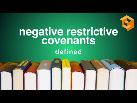 Negative Restrictive Covenants | Legal Term Defined (Property Definitions for Bar Exam Prep)