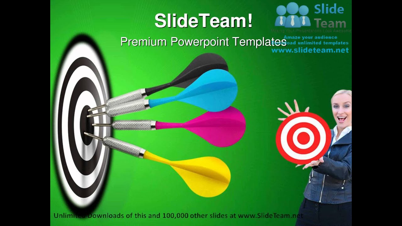 Darts Hitting Target Business PowerPoint Templates Themes And Backgrounds ppt layouts