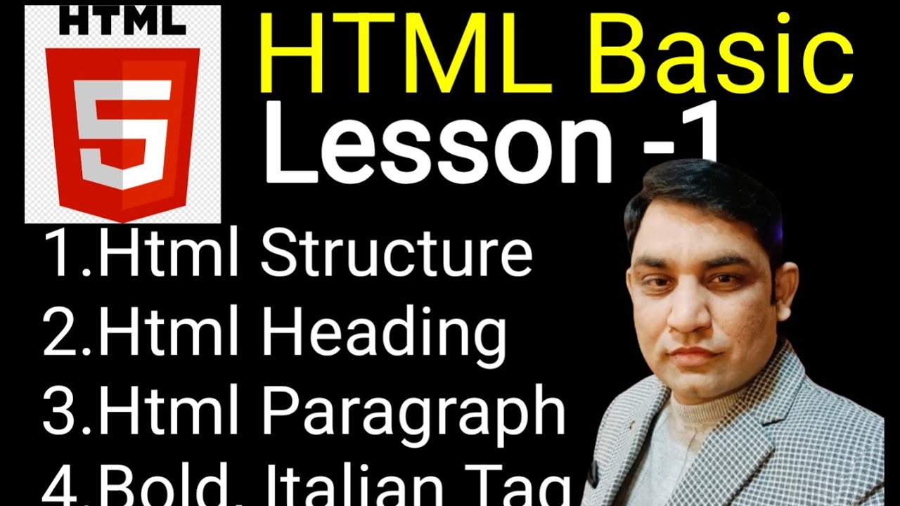 HTML Beginners Basic, HTML Tutorial in Hindi- Lesson No -1 Website Design #html