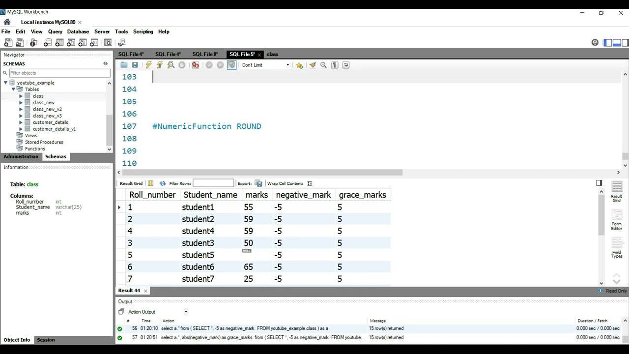 SQL Numeric Function ABS | How to return absolute value of a number. | ABS() Function in SQL #ABS()