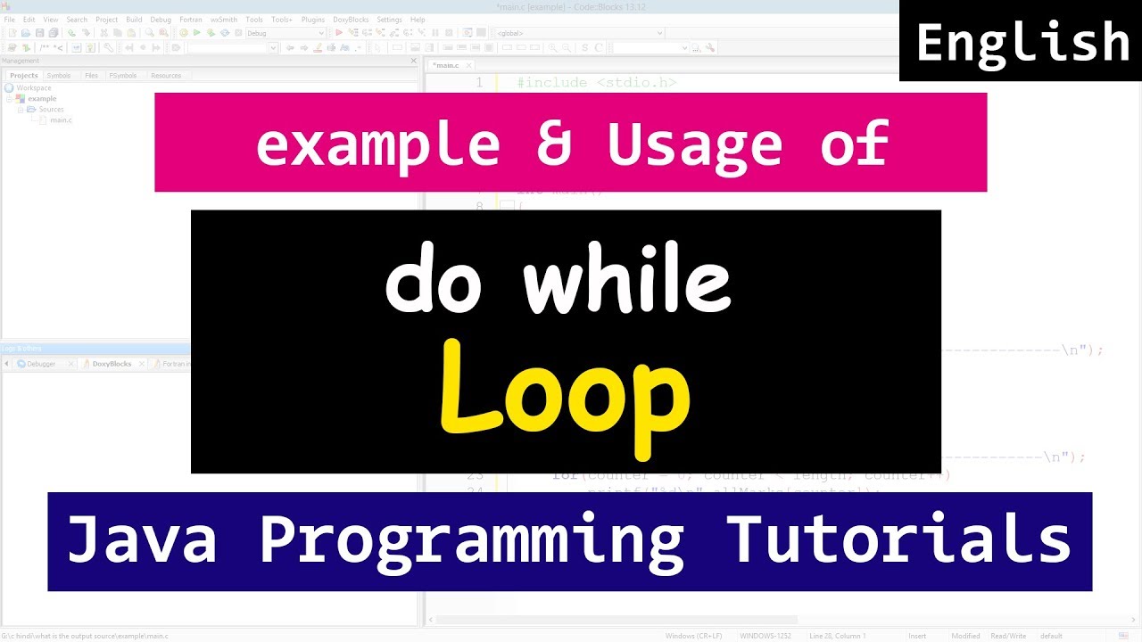 DO WHILE Loop in Java Programming - Video Tutorials For Beginners