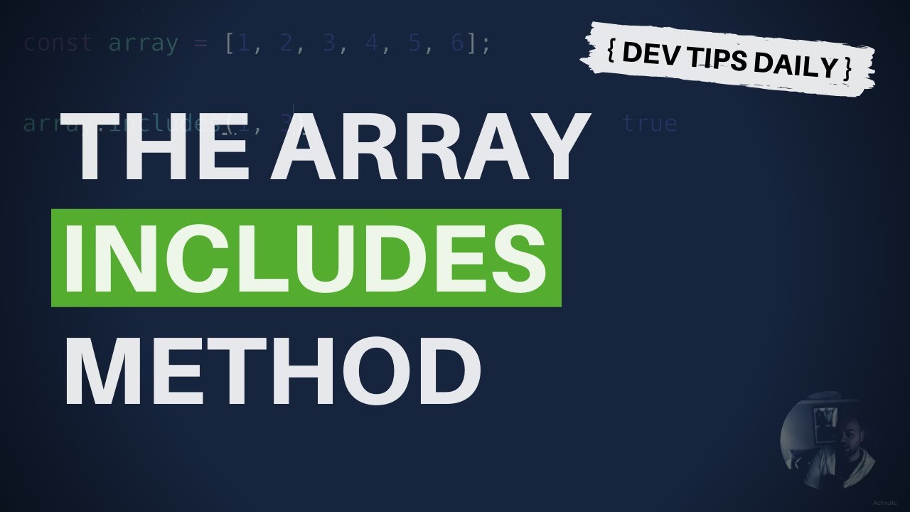 DevTips Daily: JavaScript array includes method