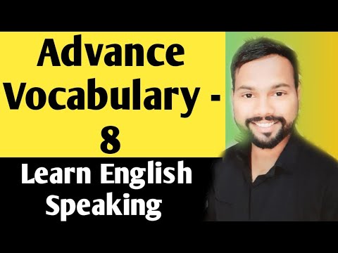 Advanced Vocabulary Class 8 by Amit AV Skill Development Center Bilaspur. Learn English Speaking
