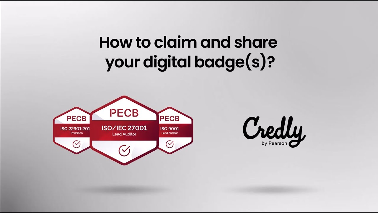 How to Claim and Share Your PECB Digital Badges