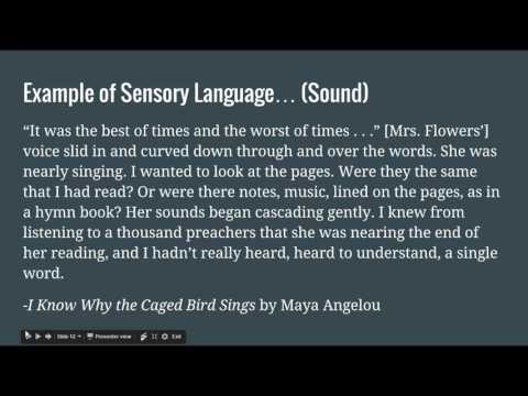 Sensory Language/Imagery