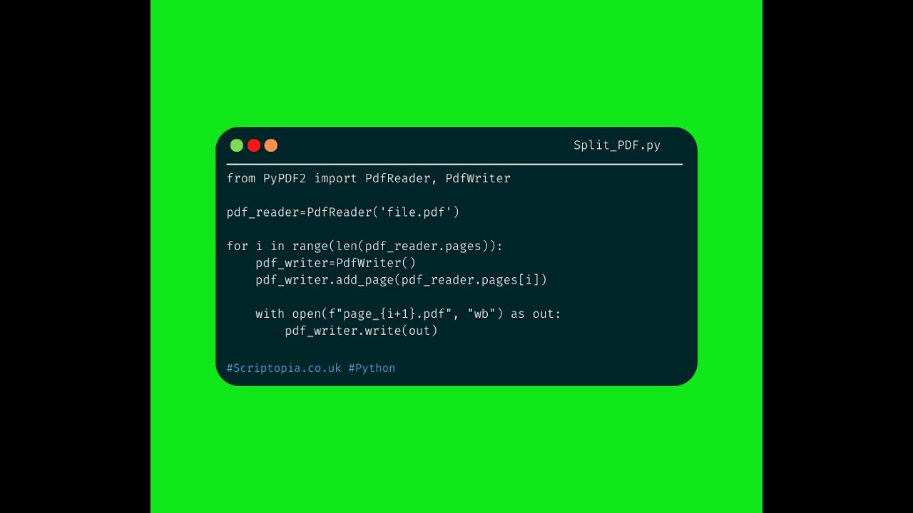 Python PyPDF2 - Split PDF file into multiple files