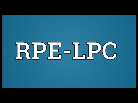 RPE-LPC Meaning