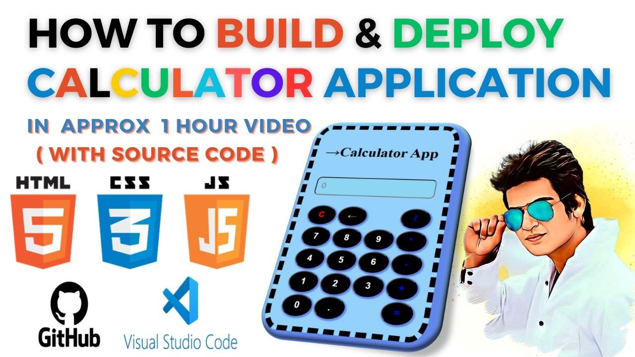 Complete tutorial on how to build & deploy calculator app on GitHub