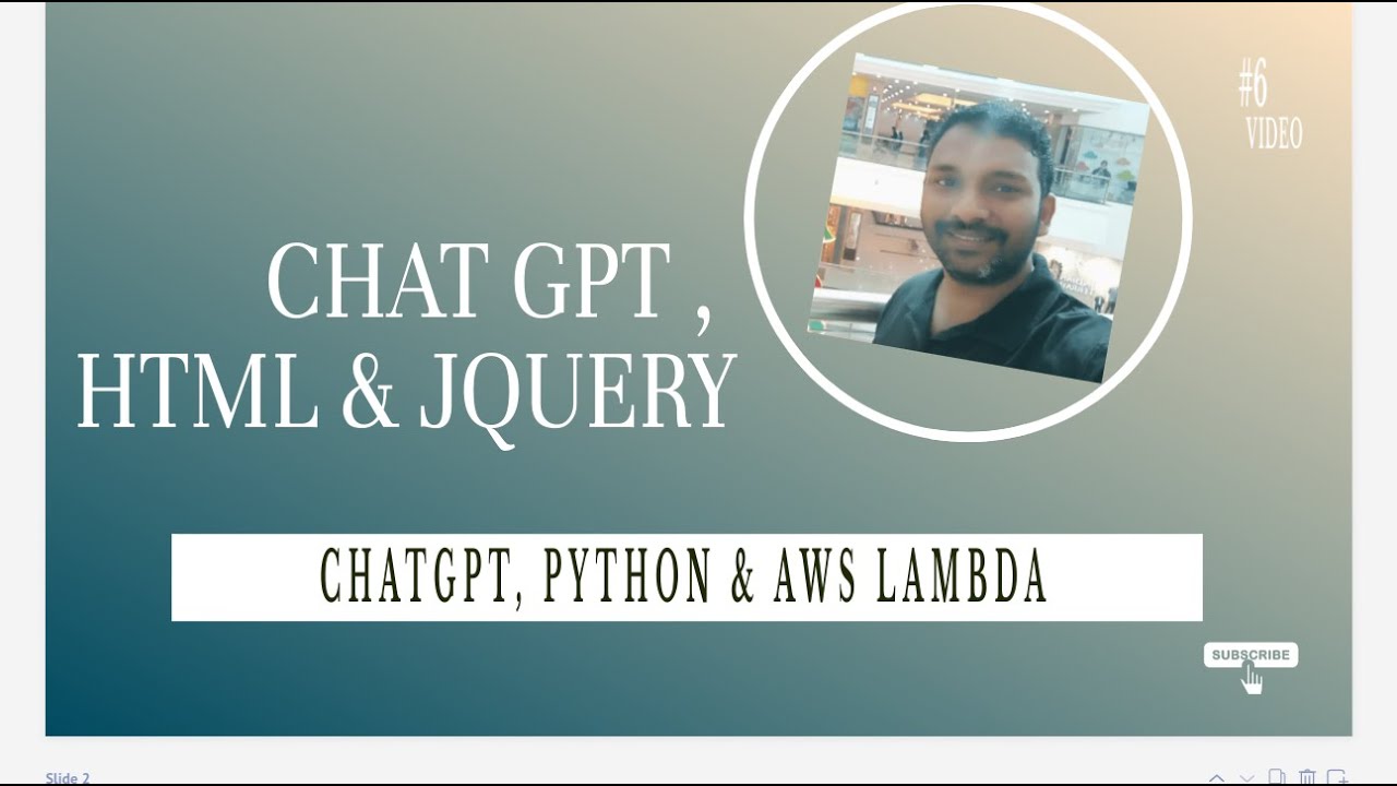 #6- ChatGPT, Python & AWS Lambda - Integrate AWS Lambda with JQuery