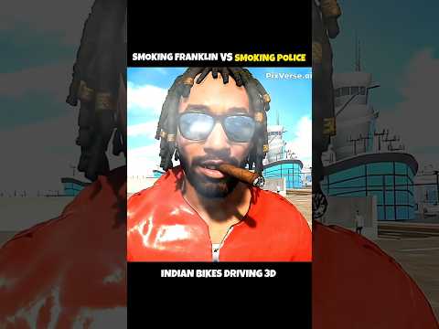 Franklin Vs Police Officer 😱 | Indian Bikes Driving 3d New short 🎉 | #shorts
