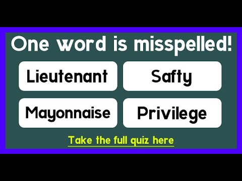 Test Your Spelling Skills: Can You Spot the Mistakes?