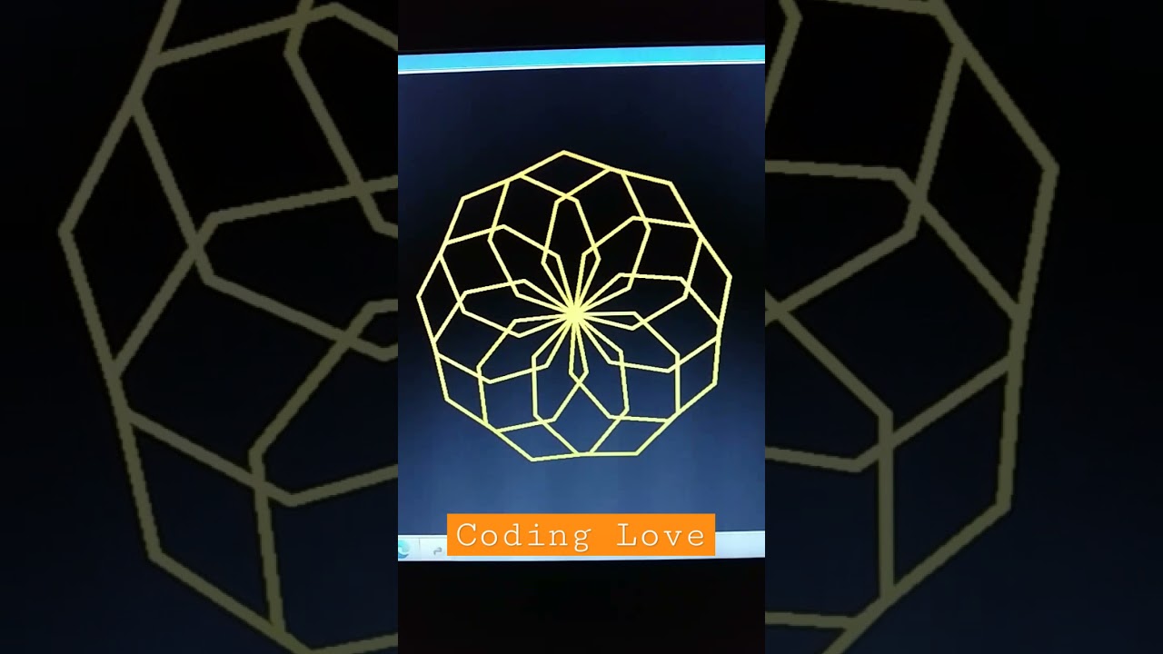 Create amazing art using Python | Coding for Beginners | Python Project | Project Design's #shorts
