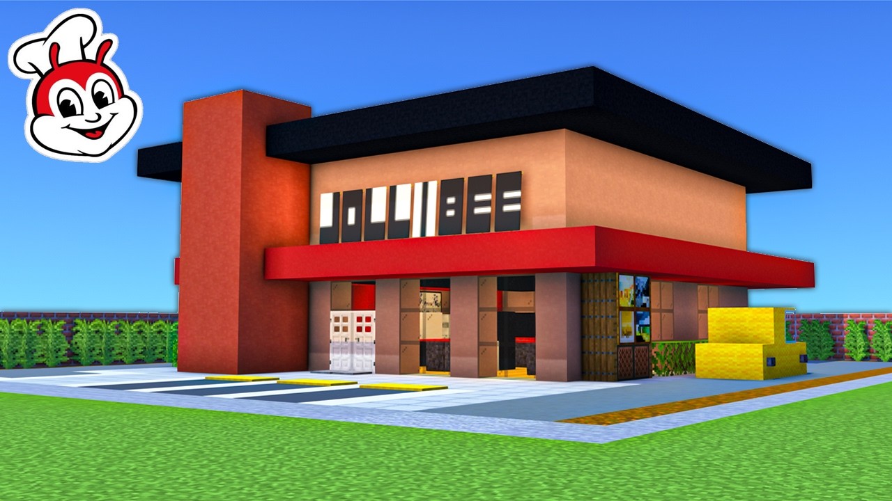 How To Build a Jollibee In Minecraft | Including Interior - Minecraft ...