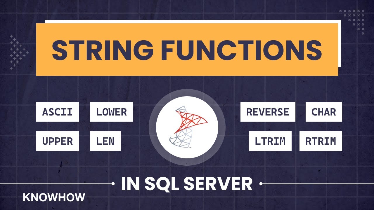 Built-in String Function with Examples | SQL Server Tutorial