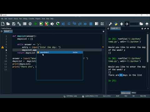 Python 24: Adding items to a list using append, and finding the length of the list using len