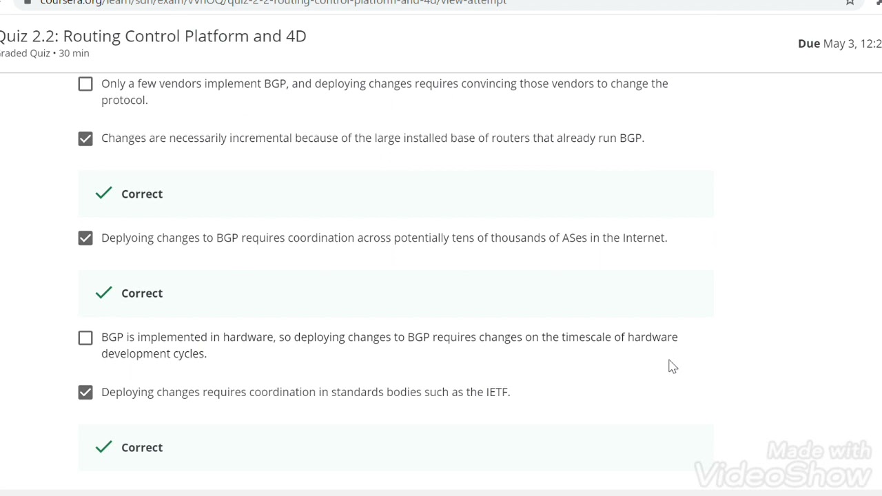 software defined networking quiz 2.2 for your reference