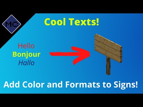 How to Get Cool Colors and Formats on Signs | Minecraft Bedrock Tutorial