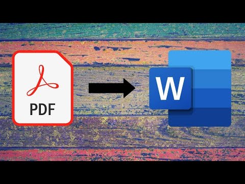 From PDF file to an Editable Word Document file