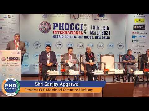 Shri. Sanjay Aggarwal, President, PHDCCI gave his presidential address at PHDCCI International Week.