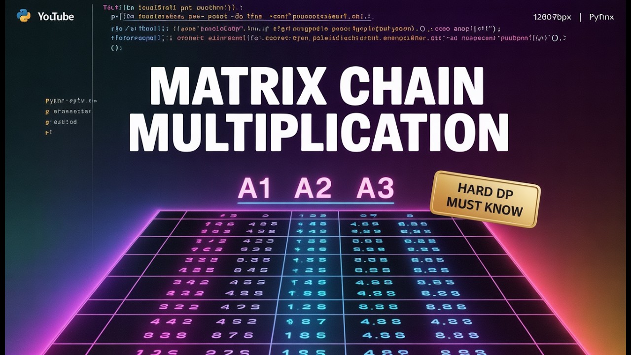 Matrix Chain Multiplication | Dynamic Programming Explained with Code | DSA Interview Prep