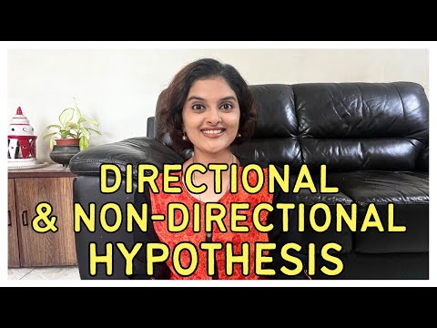 Directional and Non-Directional Hypothesis | Alternate and Null Hypothesis | Psych Testing | WLB