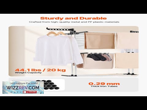 VEVOR Clothes Drying Rack 4 Tier Foldable Laundry Dryer Rack Metal Drying Racks Review