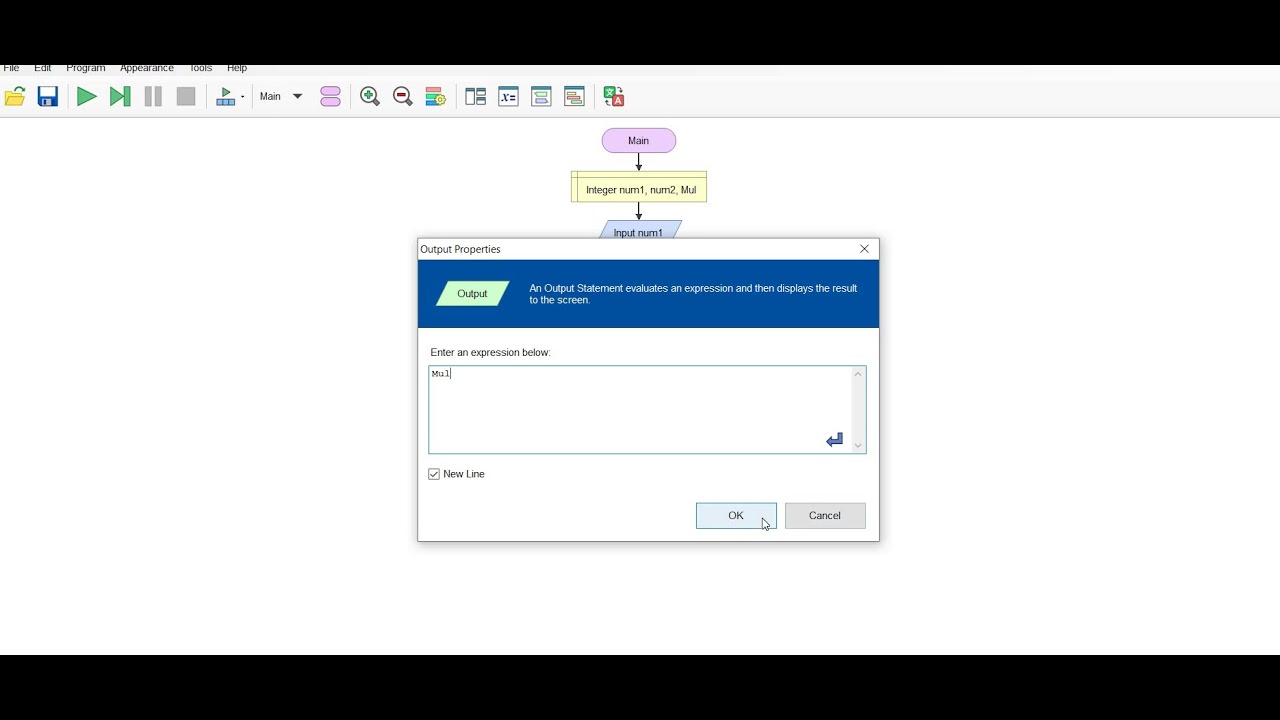 How to draw a flowchart using flowgorithm software.